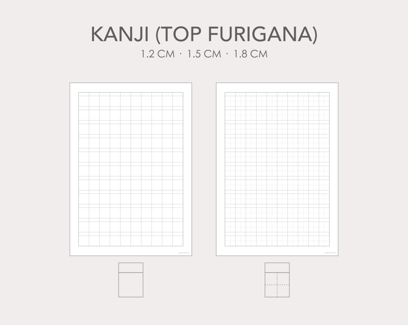 Japanese writing paper templates – HappyStudy