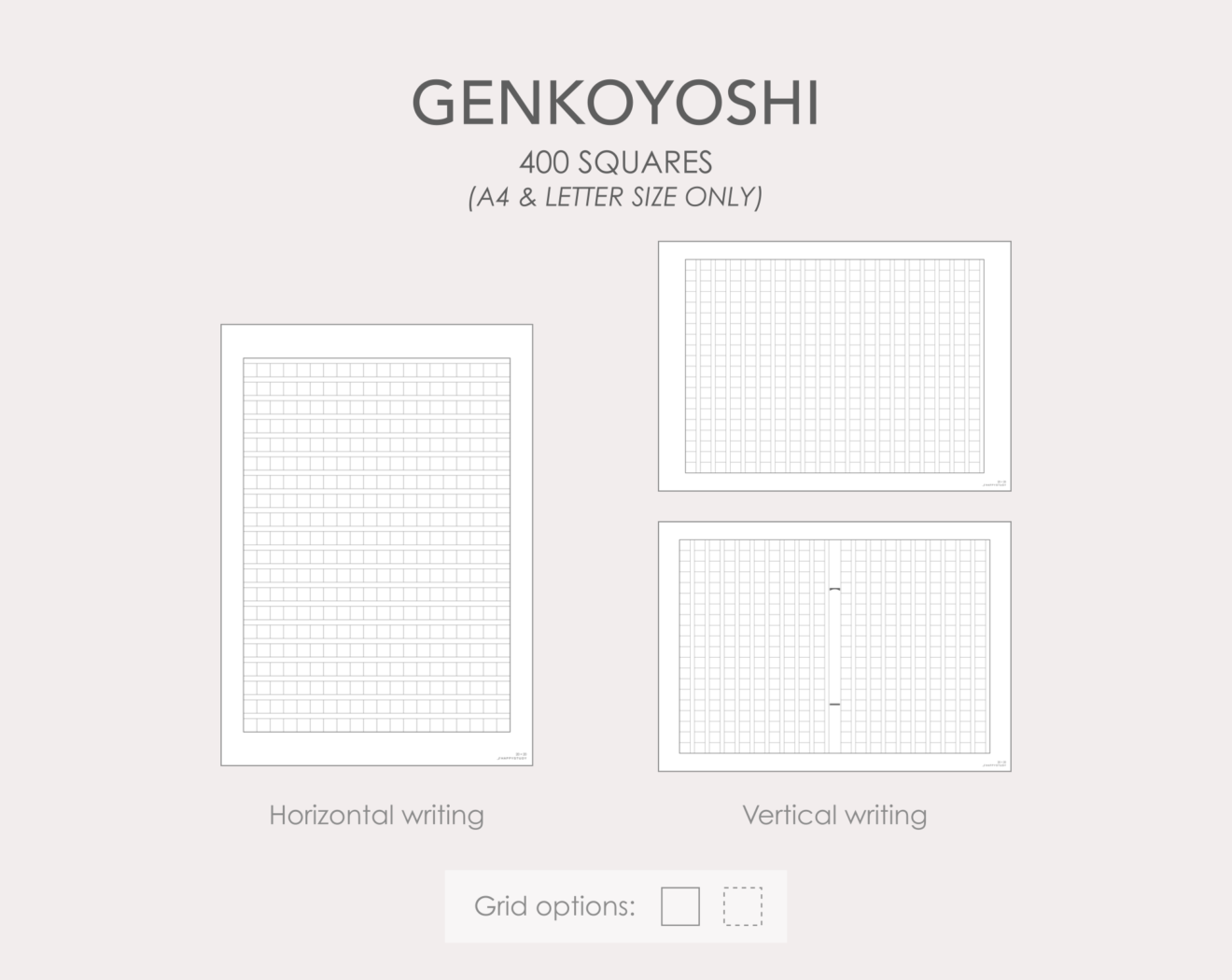 Japanese writing paper templates – HappyStudy
